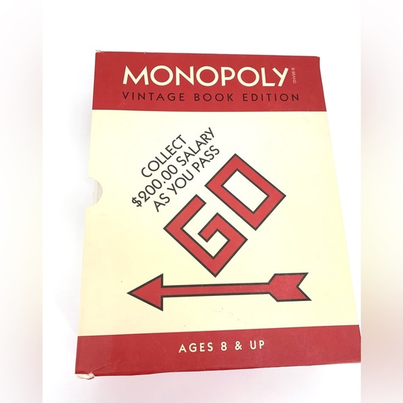 Hasbro | Games | Vintage Book Edition Monopoly | Poshmark